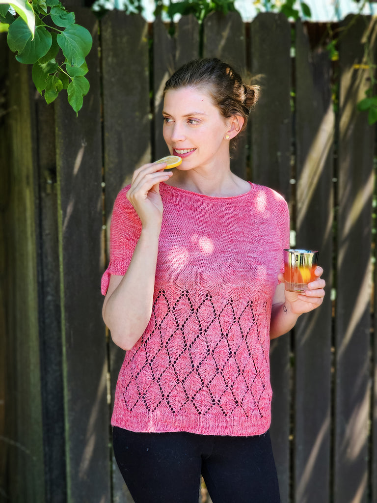 Lemon Spritz 7th Annual KAL Tee Pattern – Yarnaholicstore